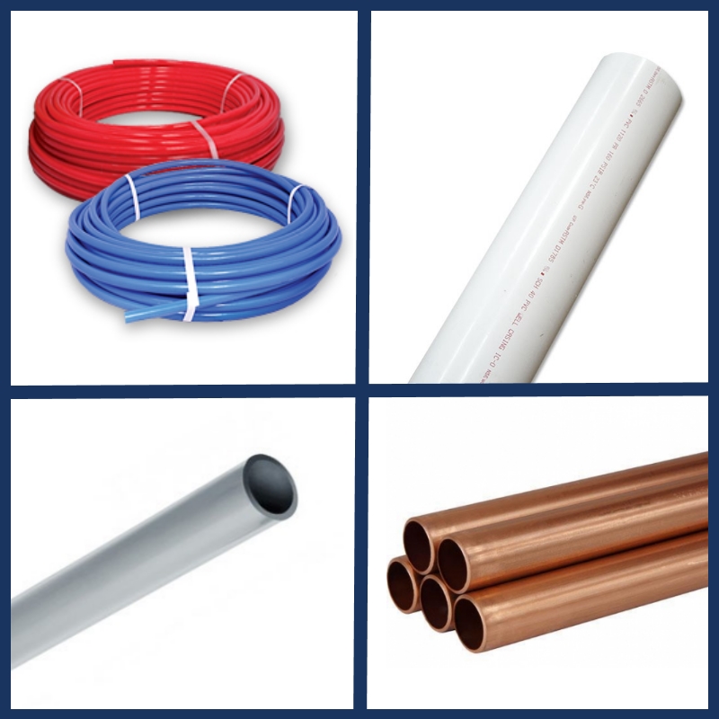 Water supply pipes different types and their properties